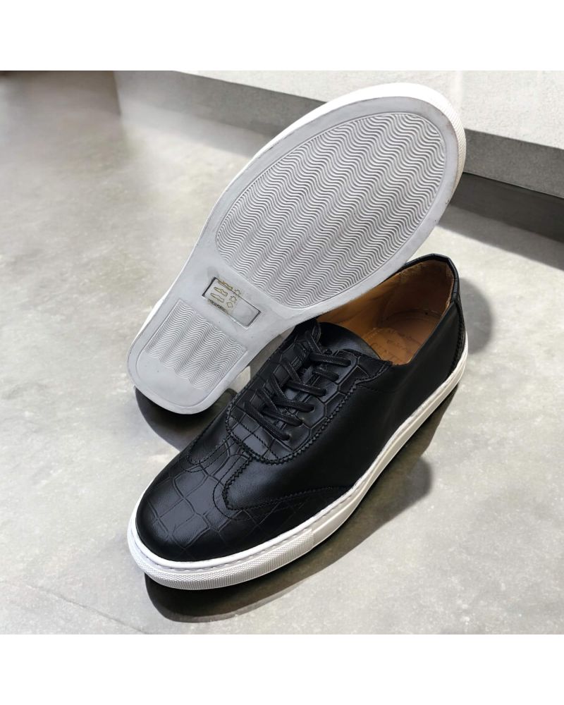 12647 Oxford Sneakers Black Croco | Center 51
