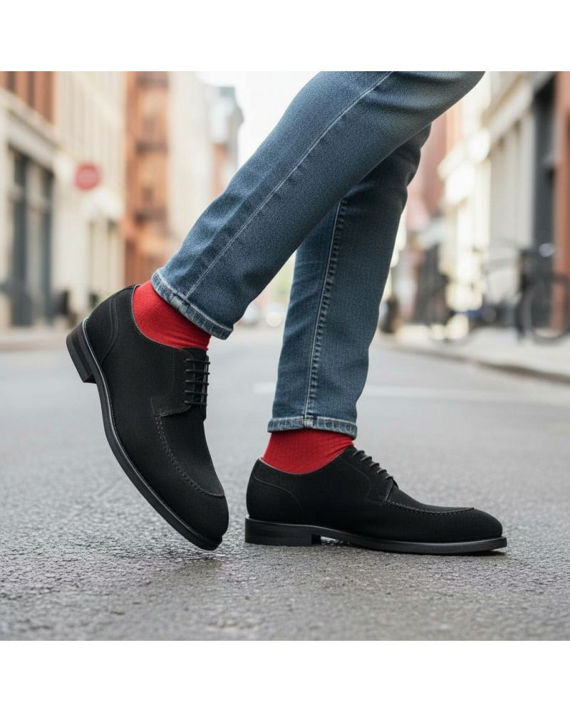 Derbie Berwick 3566 daim noir cousu Goodyear